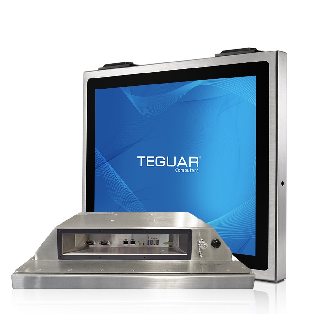 19" Stainless Steel PC with Sealed Cable Gland | TEGUAR